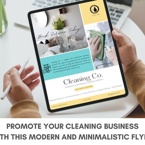 Cleaning Service Flyer, DIY Sheet, Cleaning Business Poster ...