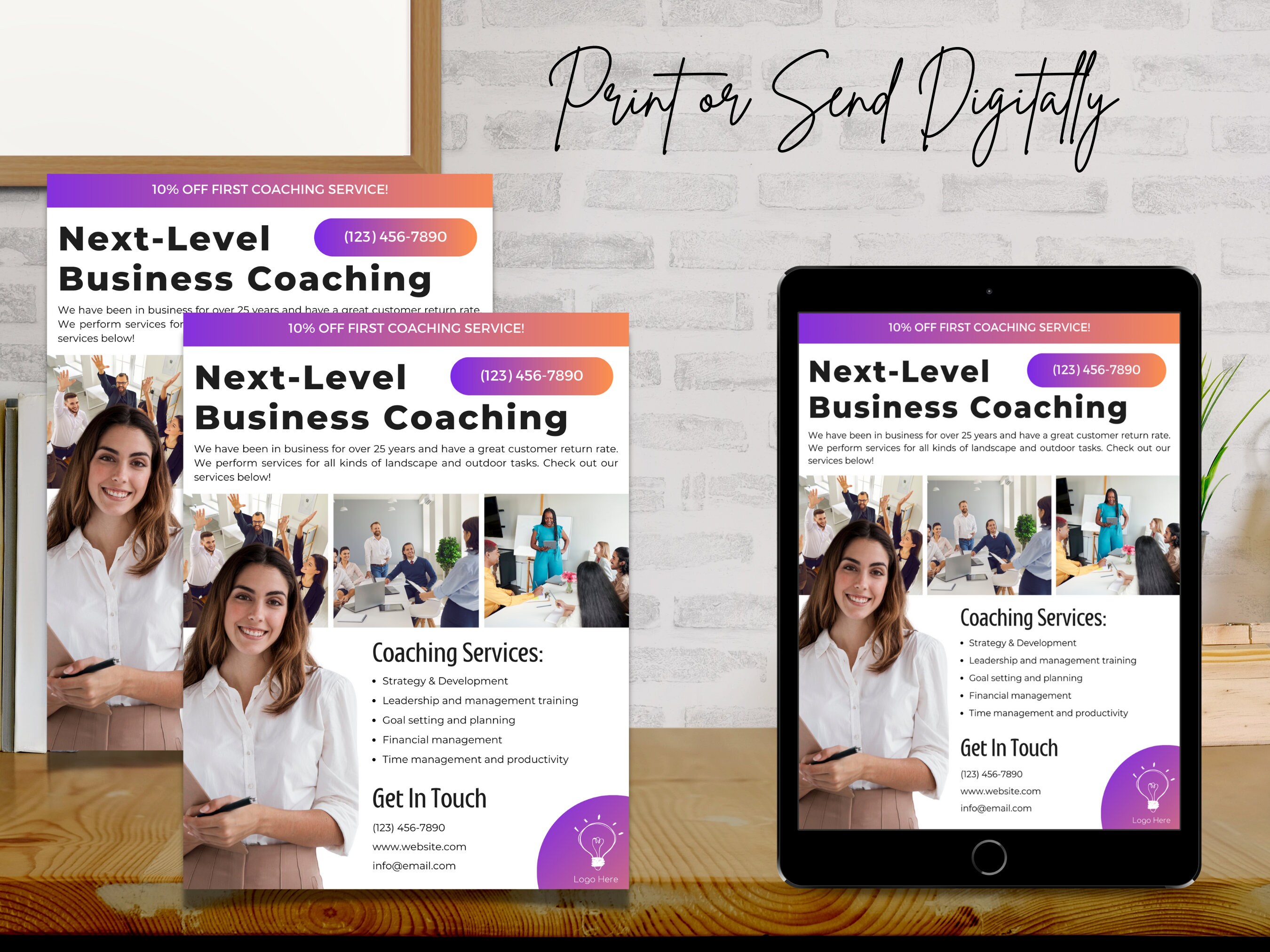 Business Coach Flyer DIY Canva Flyer Template Editable Canva - Etsy