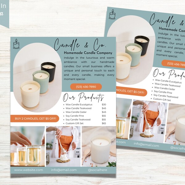 Candle Making Flyer - Etsy