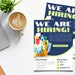 DIY Hiring Flyer Templates Design, Cleaning Hiring Flyer, We're Hiring ...
