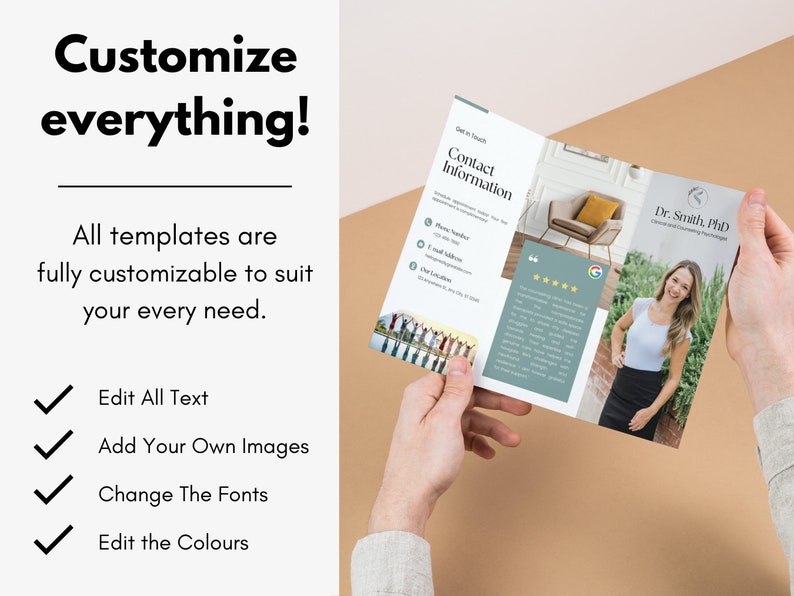 Counseling Psychology Therapy Brochure Templates Design, Mental Health ...