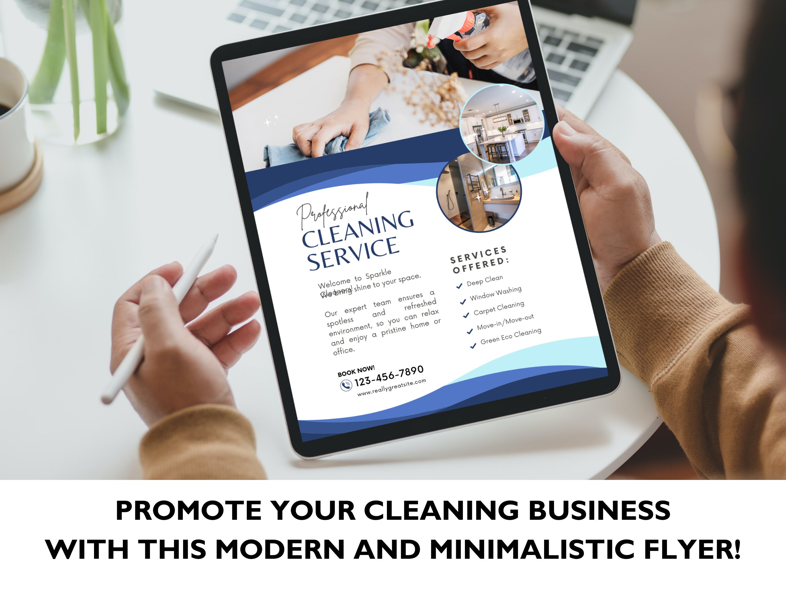 Cleaning Service Flyer, DIY Sheet, Cleaning Service Poster, Housekeeping Flyer, Editable ...
