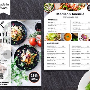 Creative Restaurant Menu Design Inspiration
