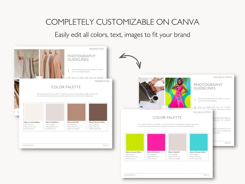 Brand Guidelines Template - Brand Style Guide, Presentation Template ...
