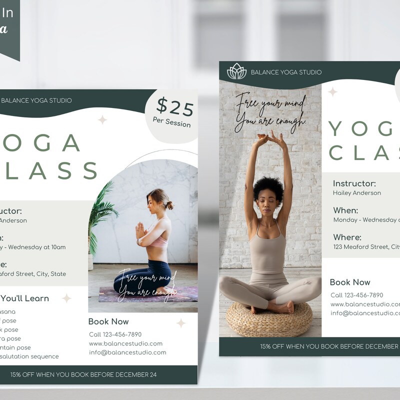 Yoga Banner - Etsy