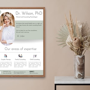 Counseling Psychology Therapy Flyer Templates Design, Editable ...
