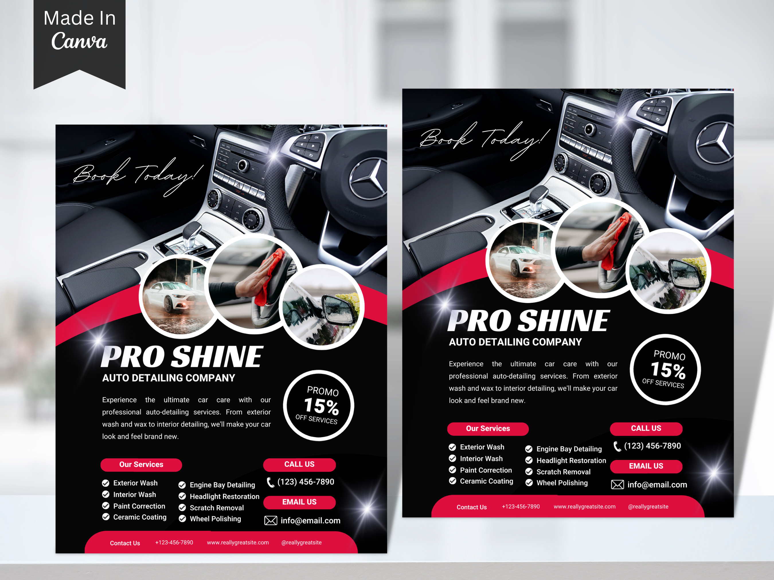 Auto Detailing Car Detailing Flyer Auto Flyer Automotive - Etsy