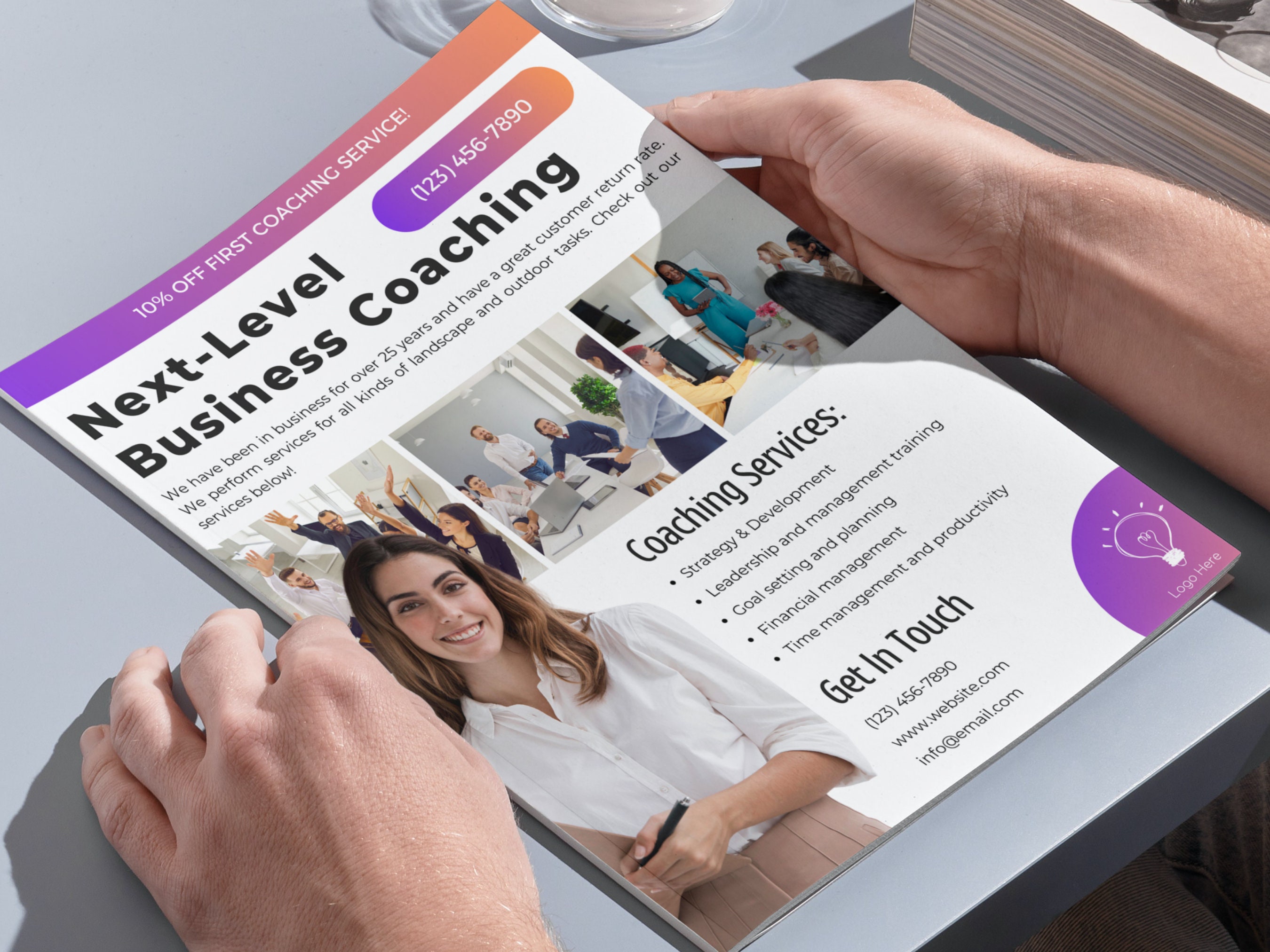 Business Coach Flyer DIY Canva Flyer Template Editable Canva - Etsy