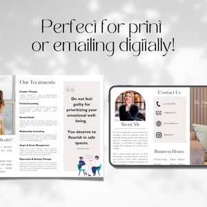 Counseling Psychology Therapy Brochure Templates Design, Editable ...