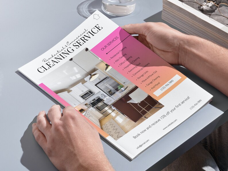 Cleaning Service Flyer DIY Sheet Cleaning Business Poster - Etsy