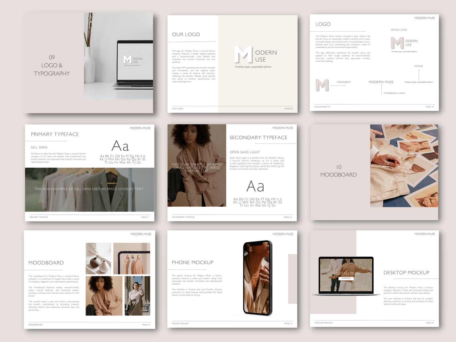 Brand Guidelines Template - Brand Style Guide, Presentation Template ...
