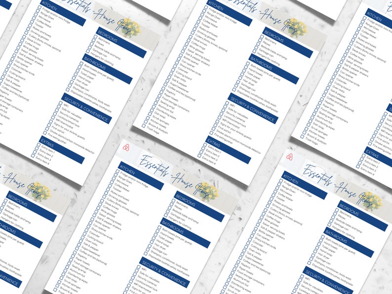 Airbnb Inventory Checklist Airbnb Essentials Housekeeping - Etsy