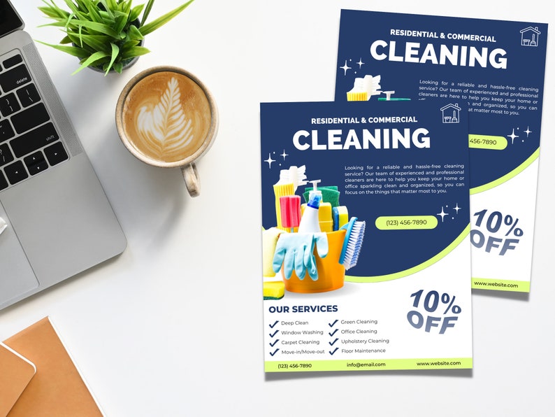 Cleaning Service Flyer DIY Sheet Cleaning Business Poster - Etsy