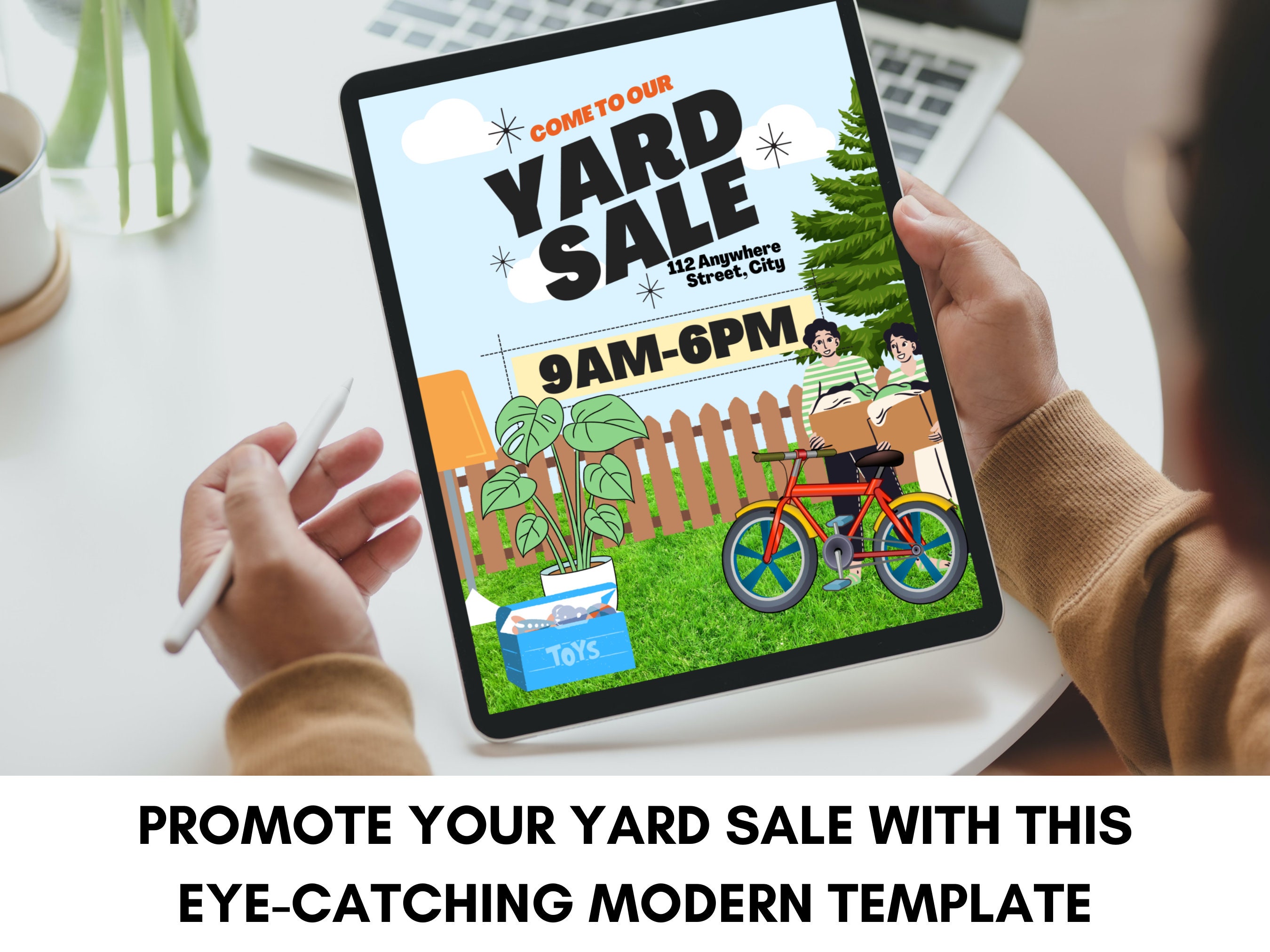 Garage Yard Sale Flyer Yard Sale Poster Neighborhood Yard - Etsy