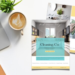 Cleaning Service Flyer, DIY Sheet, Cleaning Business Poster ...