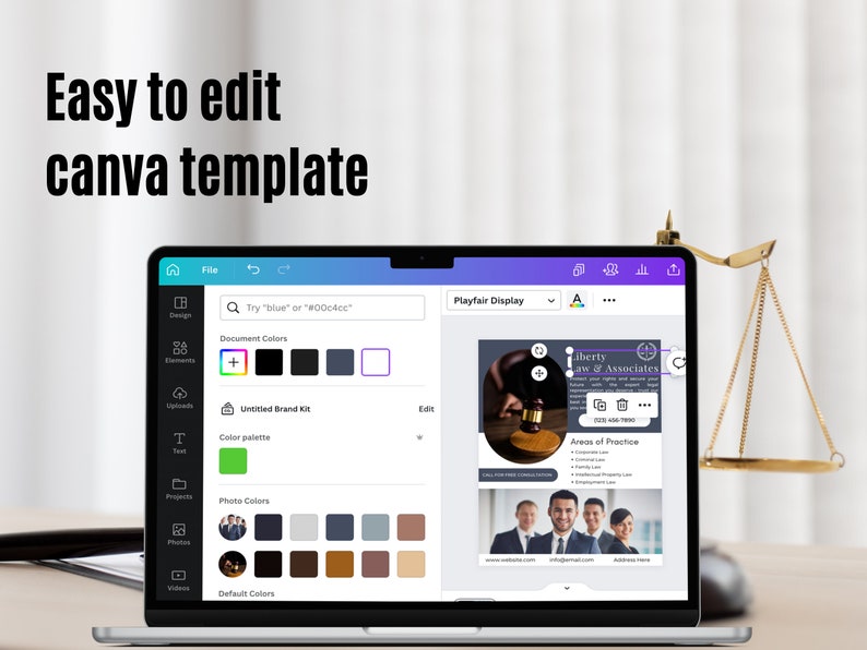 Law Firm Flyer DIY Canva Law Firm Flyer Template Editable - Etsy