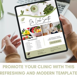 Wellness Coach Flyer Template, DIY Canva Flyer Template for Print ...