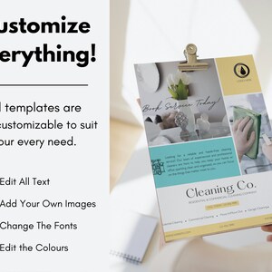 Cleaning Service Flyer, DIY Sheet, Cleaning Business Poster ...