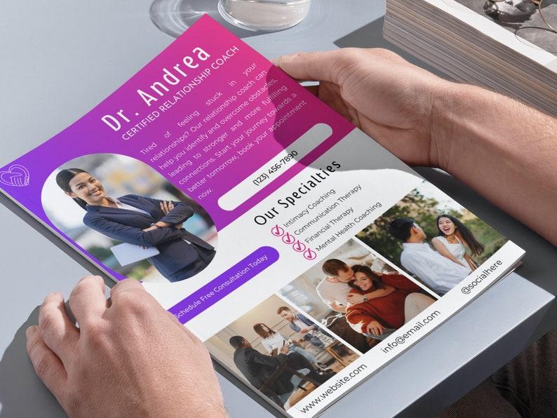 Relationship Coach Flyer Templates Editable Printable - Etsy