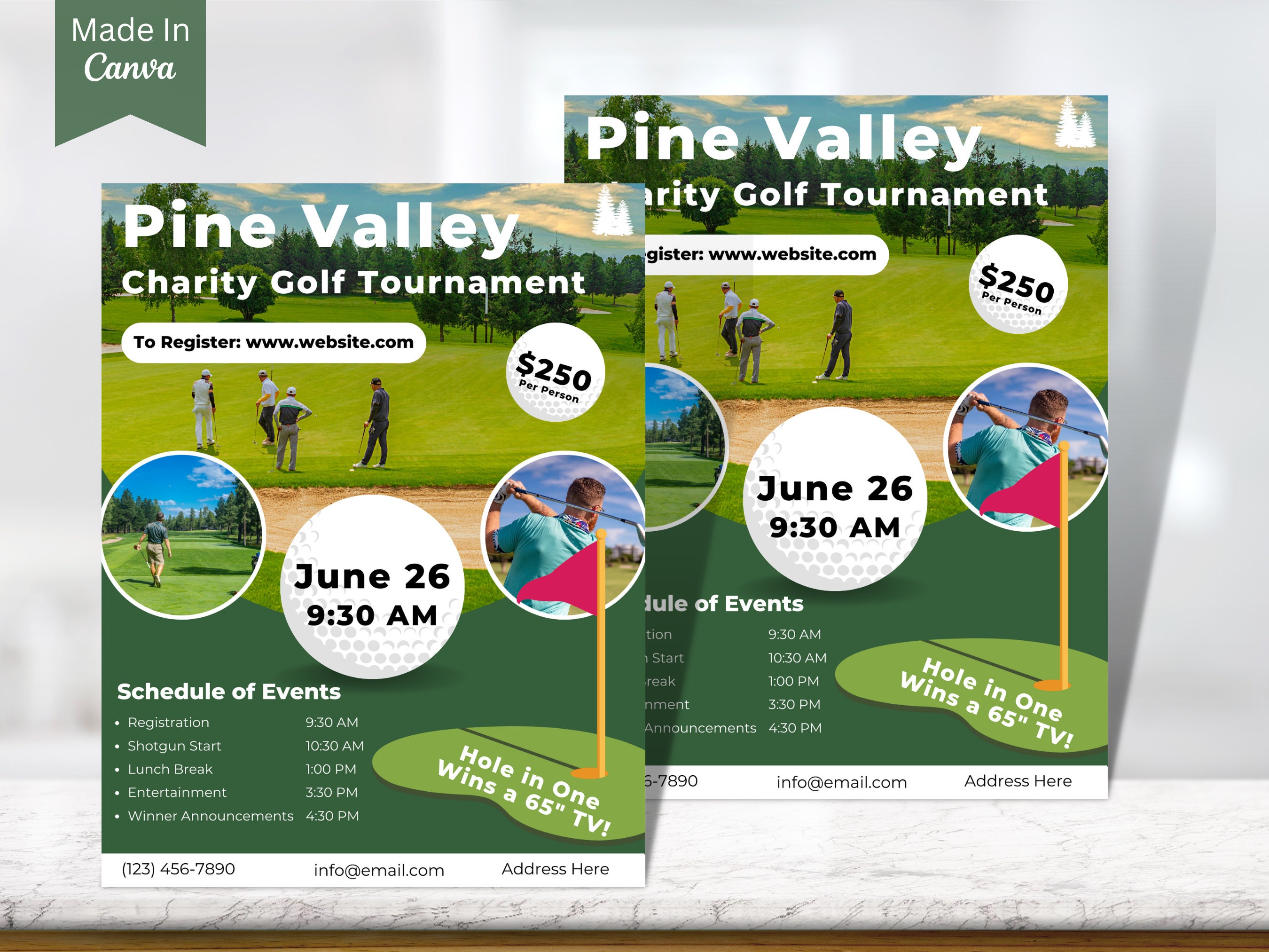 Charity Golf Tournament Poster