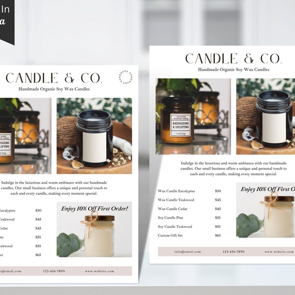 Candle Making Flyer - Etsy