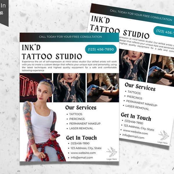 Piercings Flyer - Etsy