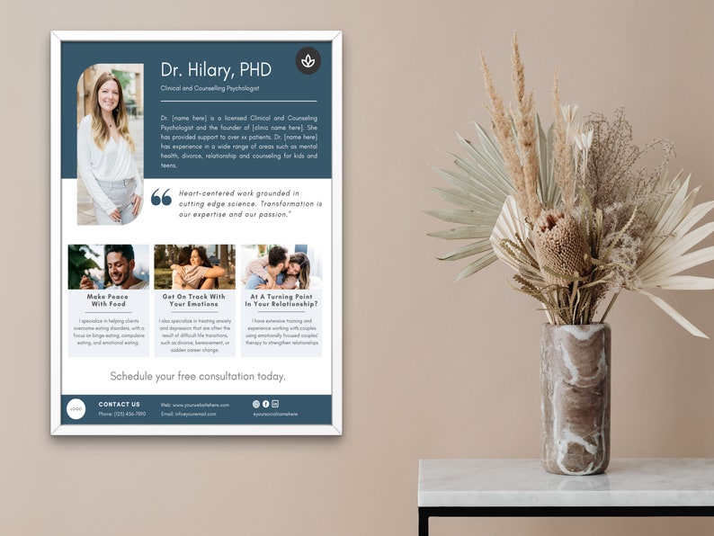 Counseling Psychology Therapy Flyer Templates Design, Mental Health ...