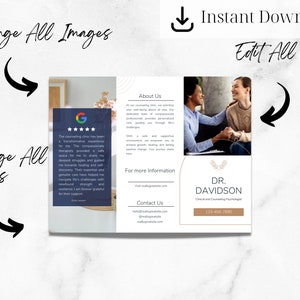 Counseling Psychology Therapy Brochure Templates Design, Mental Health ...