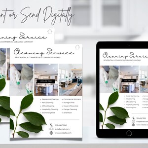 Cleaning Service Flyer, DIY Flyer, Cleaning Business Poster ...