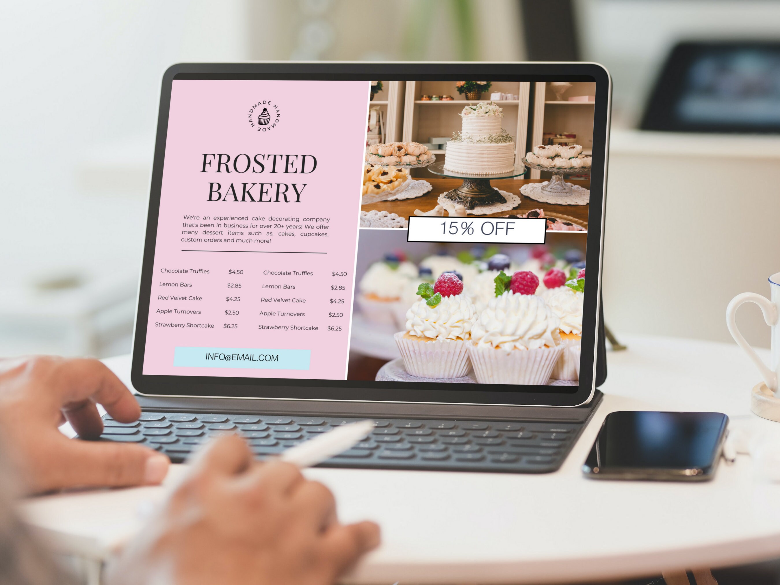 Cake Flyer Template, Cupcake Cake Business Flyer, Baking Dessert Flyer ...