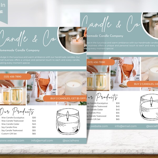 Candle Making Flyer - Etsy