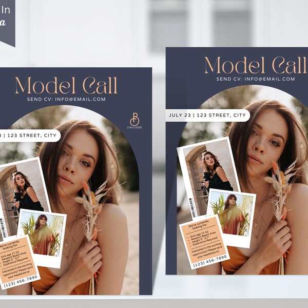 Photography Model Call Template - Etsy