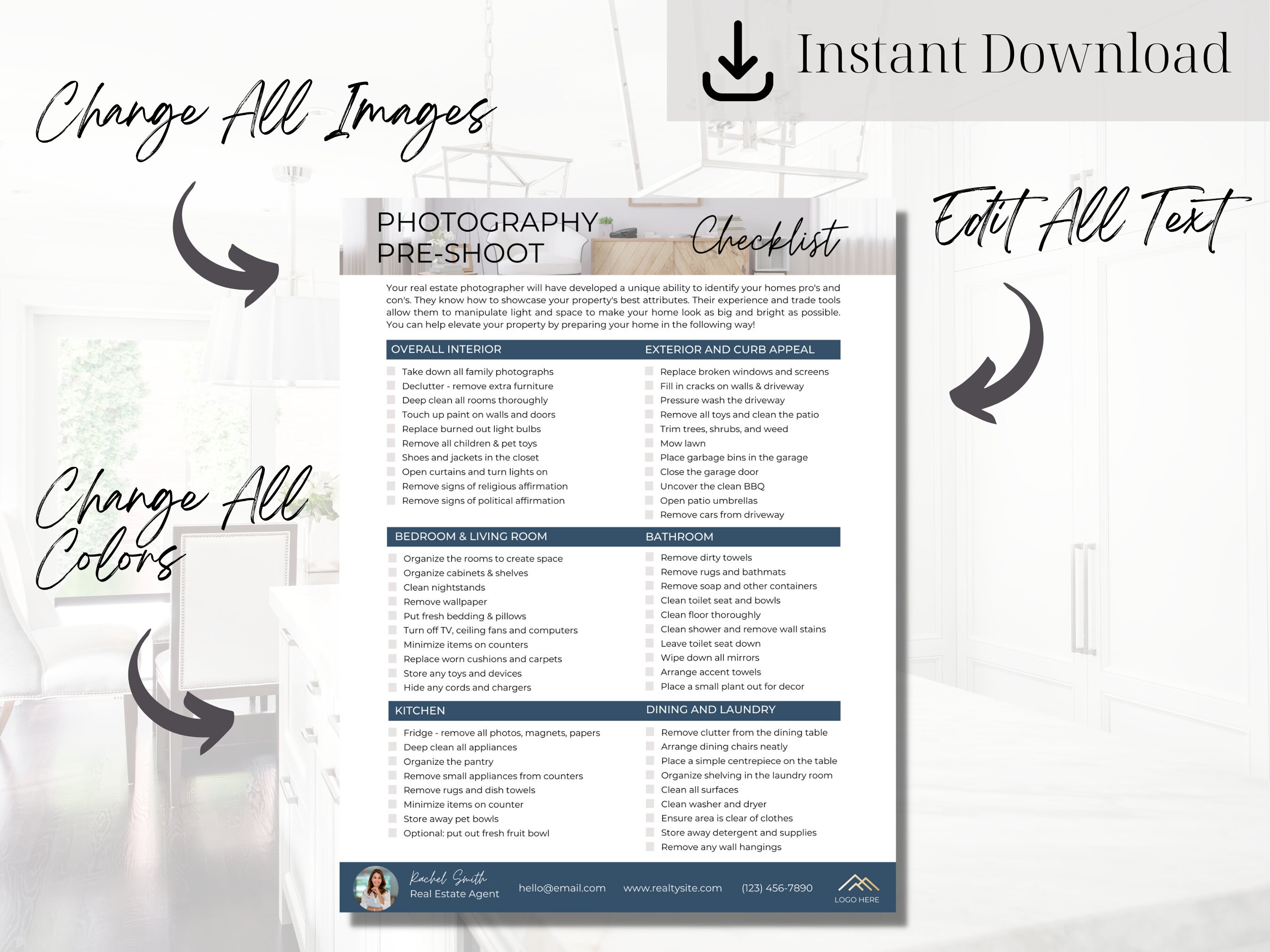 Real Estate Photography Prep Guide Editable Pre Photography - Etsy