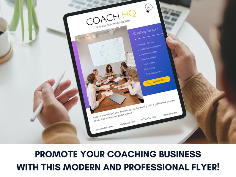 Business Coach Flyer DIY Canva Flyer Template Editable Canva - Etsy