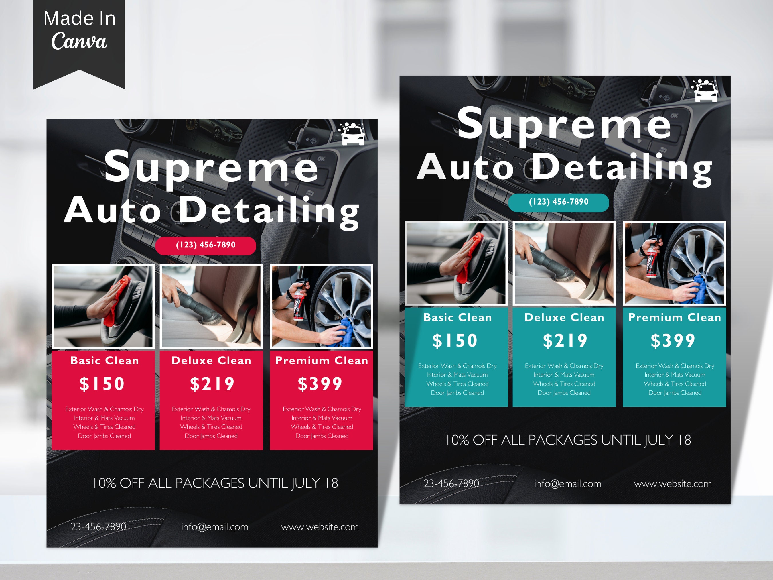 Auto Detailing Car Detailing Flyer Auto Flyer Automotive - Etsy