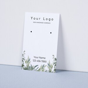 PRINTABLE Jewellery Display Template | Jewelry Display Cards Template ...