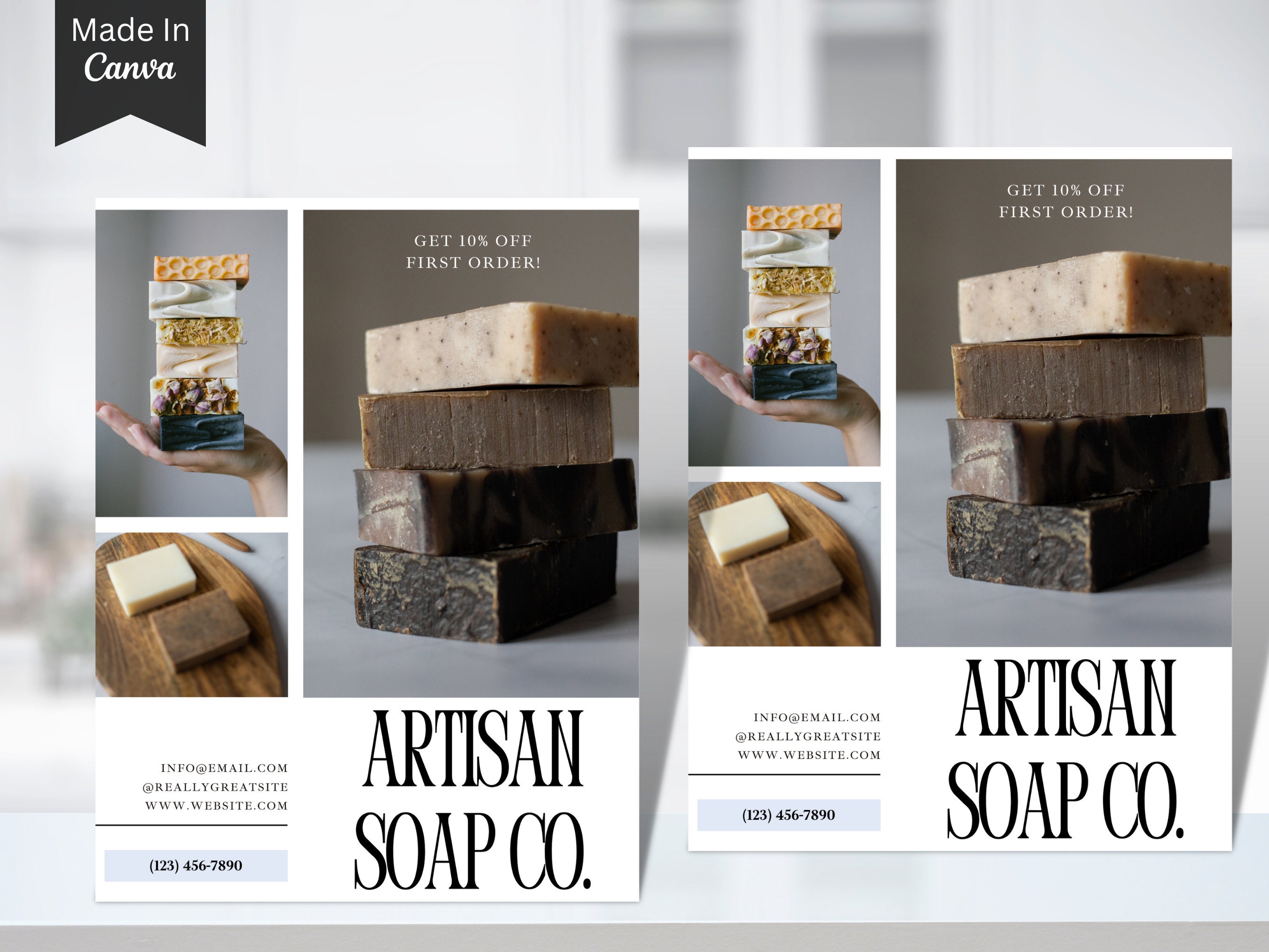 Handmade Soap Flyer Template Editable Handmade Soap Making - Etsy