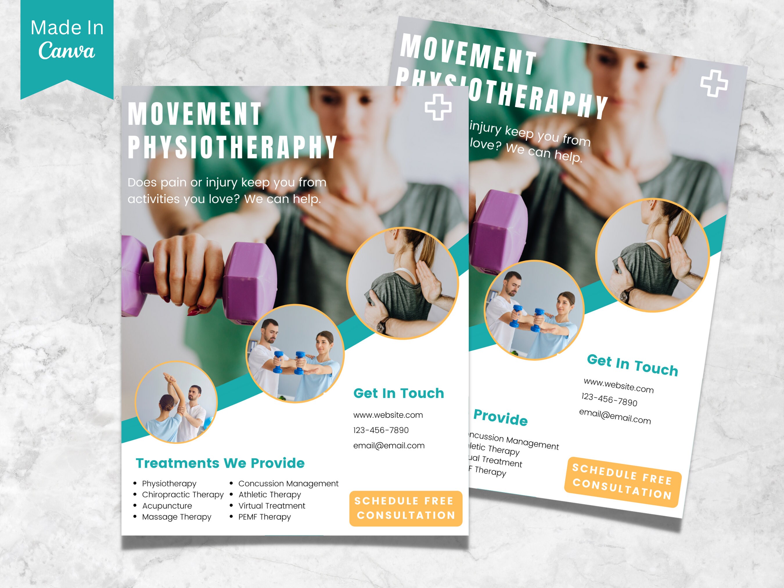 Chiropractor Therapy Template, Physiotherapy Promotion Flyer, Business Flyer, Service Template ...