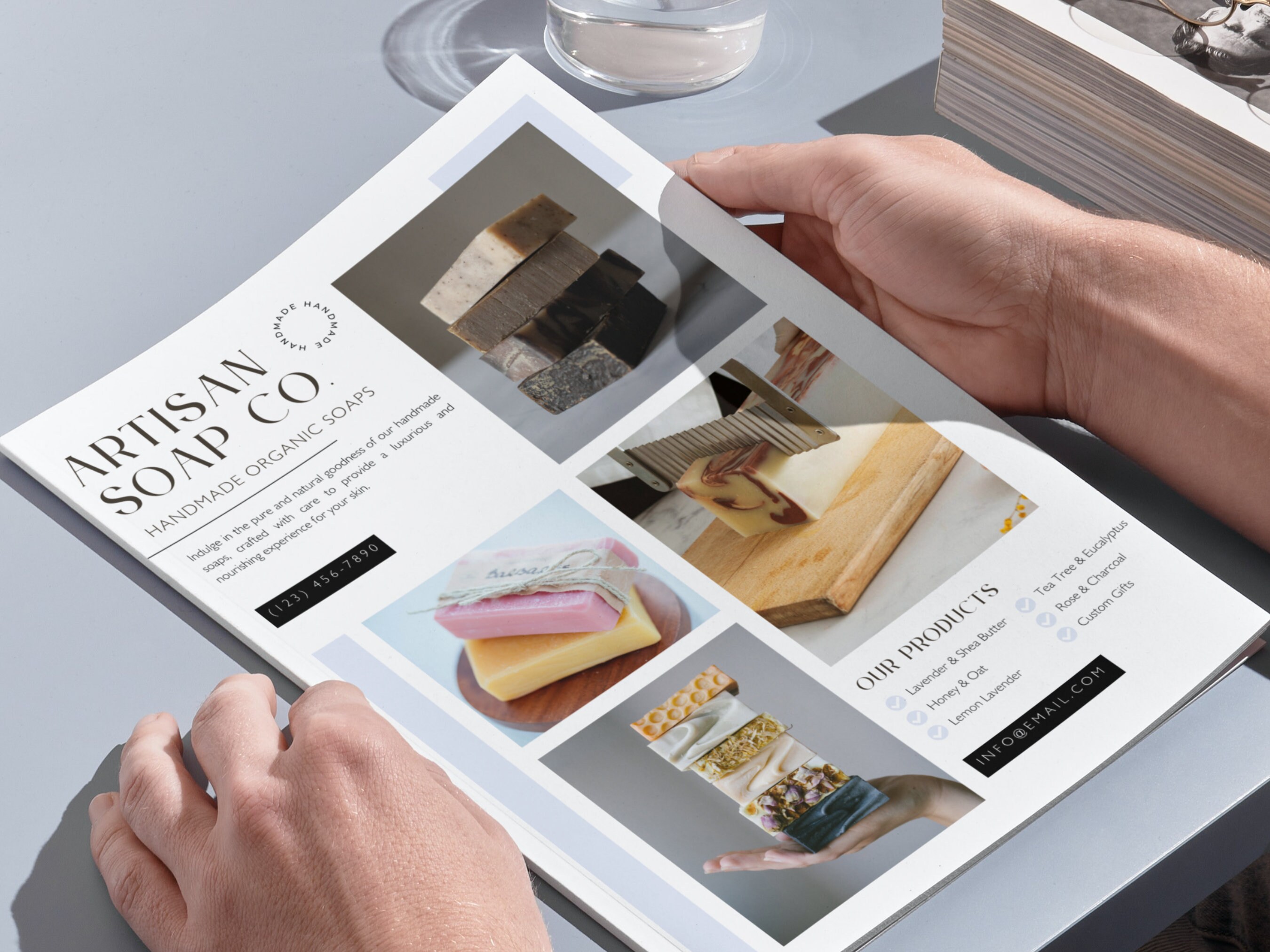 Handmade Soap Flyer Template Editable Handmade Soap Making - Etsy