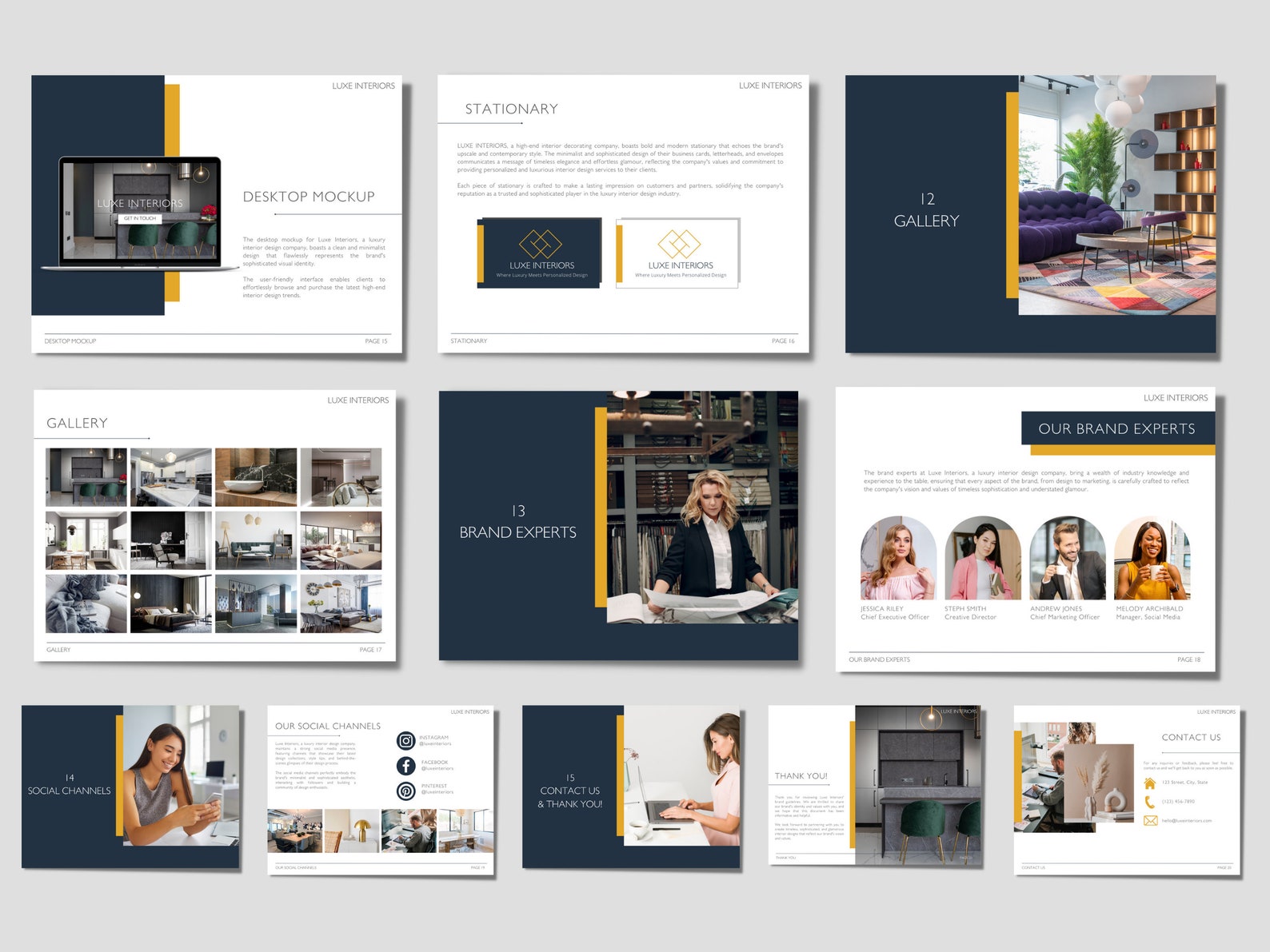Brand Guidelines Template - Brand Style Guide, Presentation Template ...