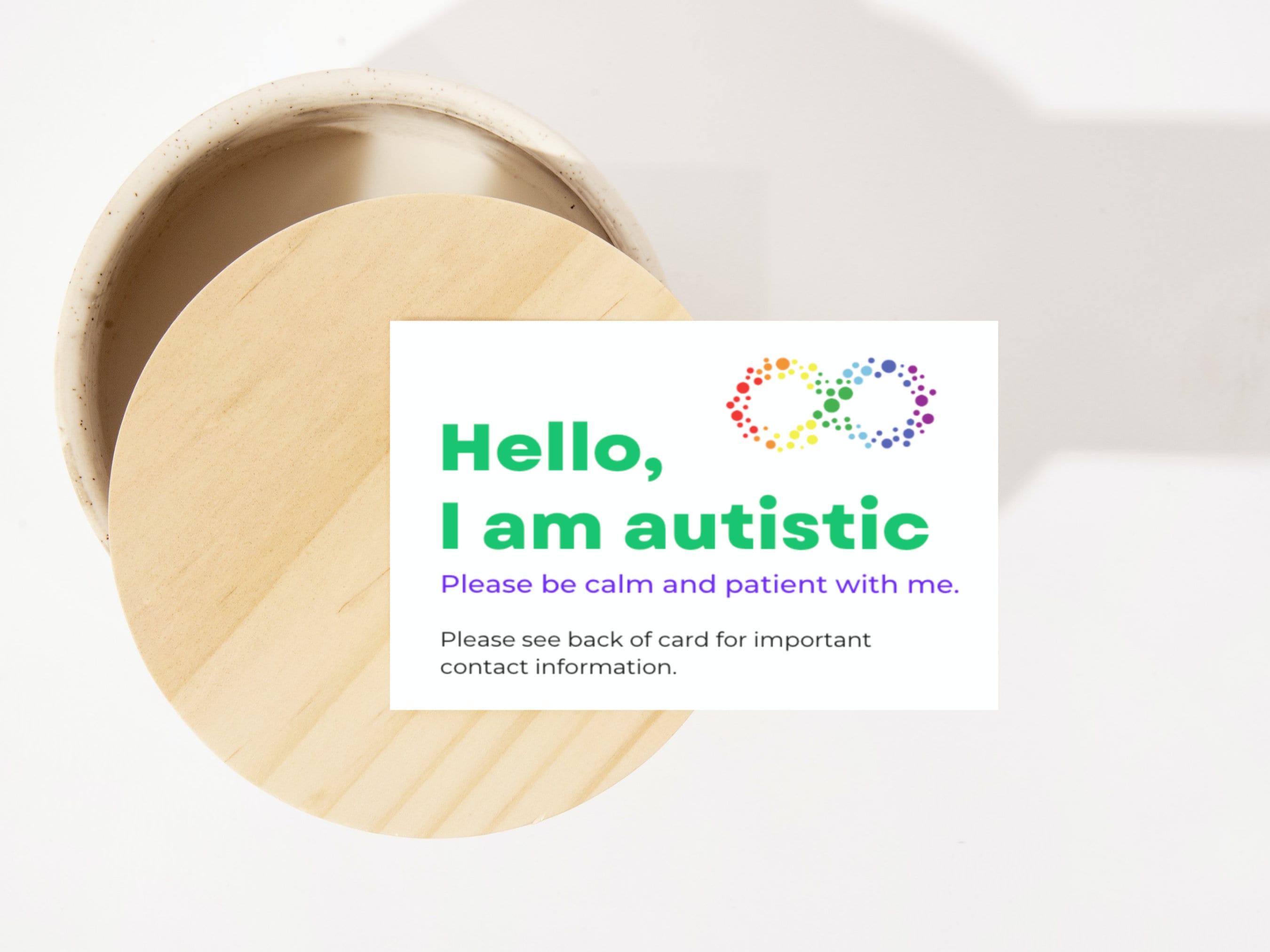 Autism Card Autism ID Card Autism Medical Card Autistic - Etsy