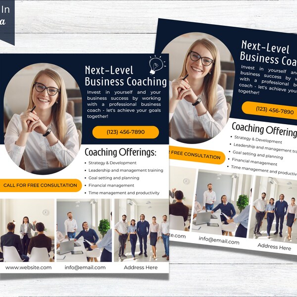 Business Coach Flyer - Etsy