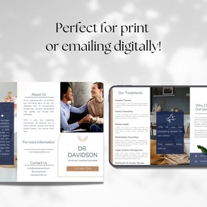 Counseling Psychology Therapy Brochure Templates Design, Mental Health ...