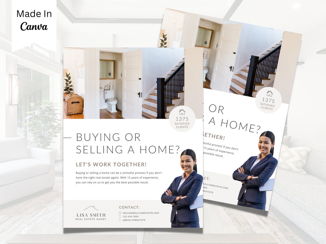 Real Estate Introduction Flyer | Realtor Hello Neighbor Letter ...