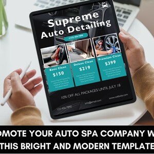 Auto Detailing, Car Detailing Flyer, Auto Flyer, Automotive Services ...