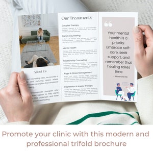 Counseling Psychology Therapy Brochure Templates Design, Mental Health ...