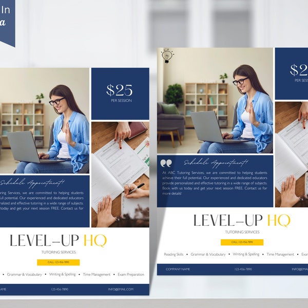 Tutoring Flyer - Etsy