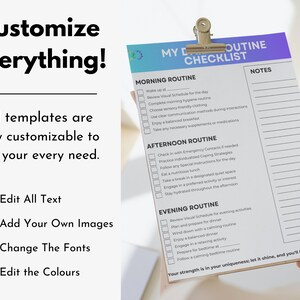 Autism Daily Checklist, Autism Checklist, Daily Planner, Autistic ...