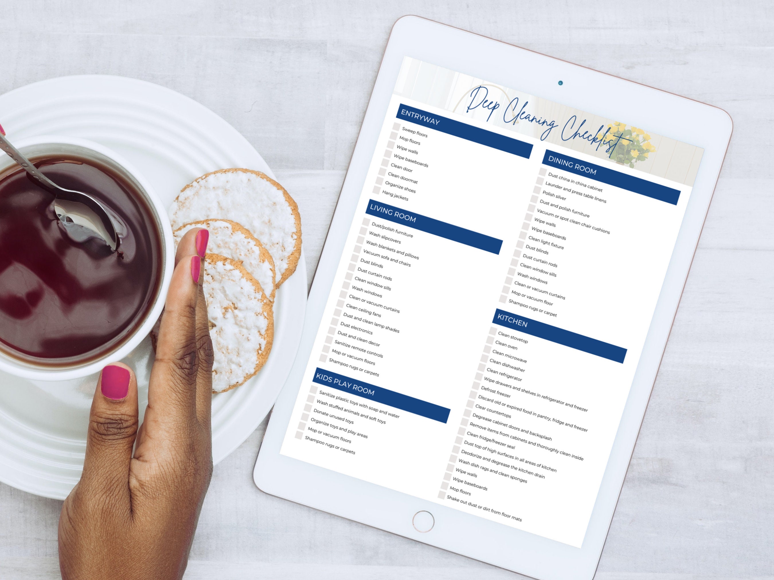Deep Cleaning Checklist, Editable House Deep Cleaning Template, Deep ...
