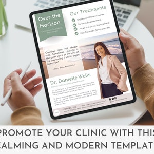 Counseling Psychology Therapy Flyer Templates Design, Editable ...